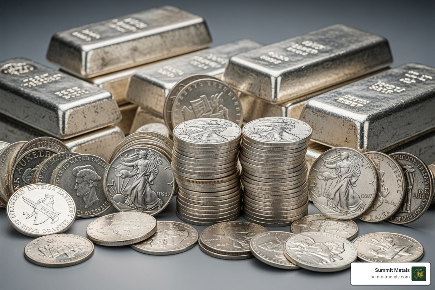 Silver bullion dealer: Best Online 2024 – Summit Metals