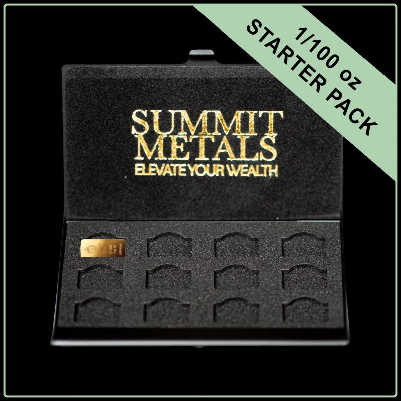 1/100 oz Gold Starter Pack BU+ Wallet – Summit Metals